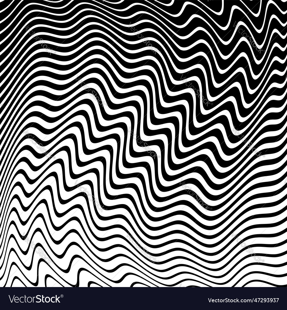 Wavy lines pattern Royalty Free Vector Image - VectorStock