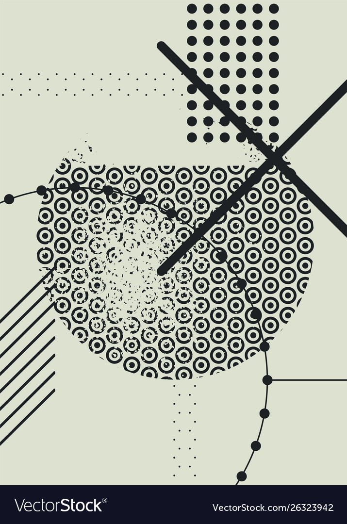 Abstract geometric pattern grunge background Vector Image