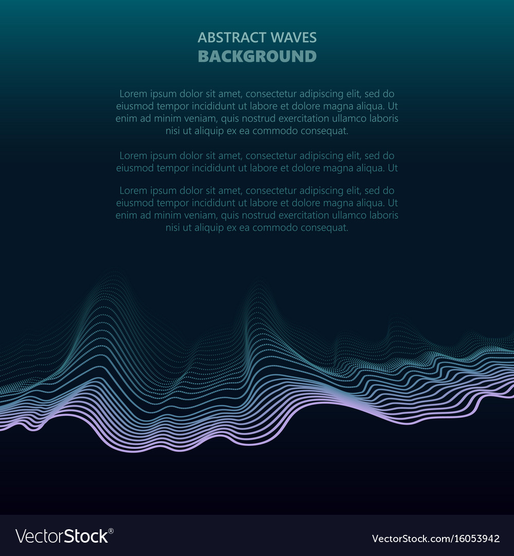 Abstract waves transparent wave Royalty Free Vector Image