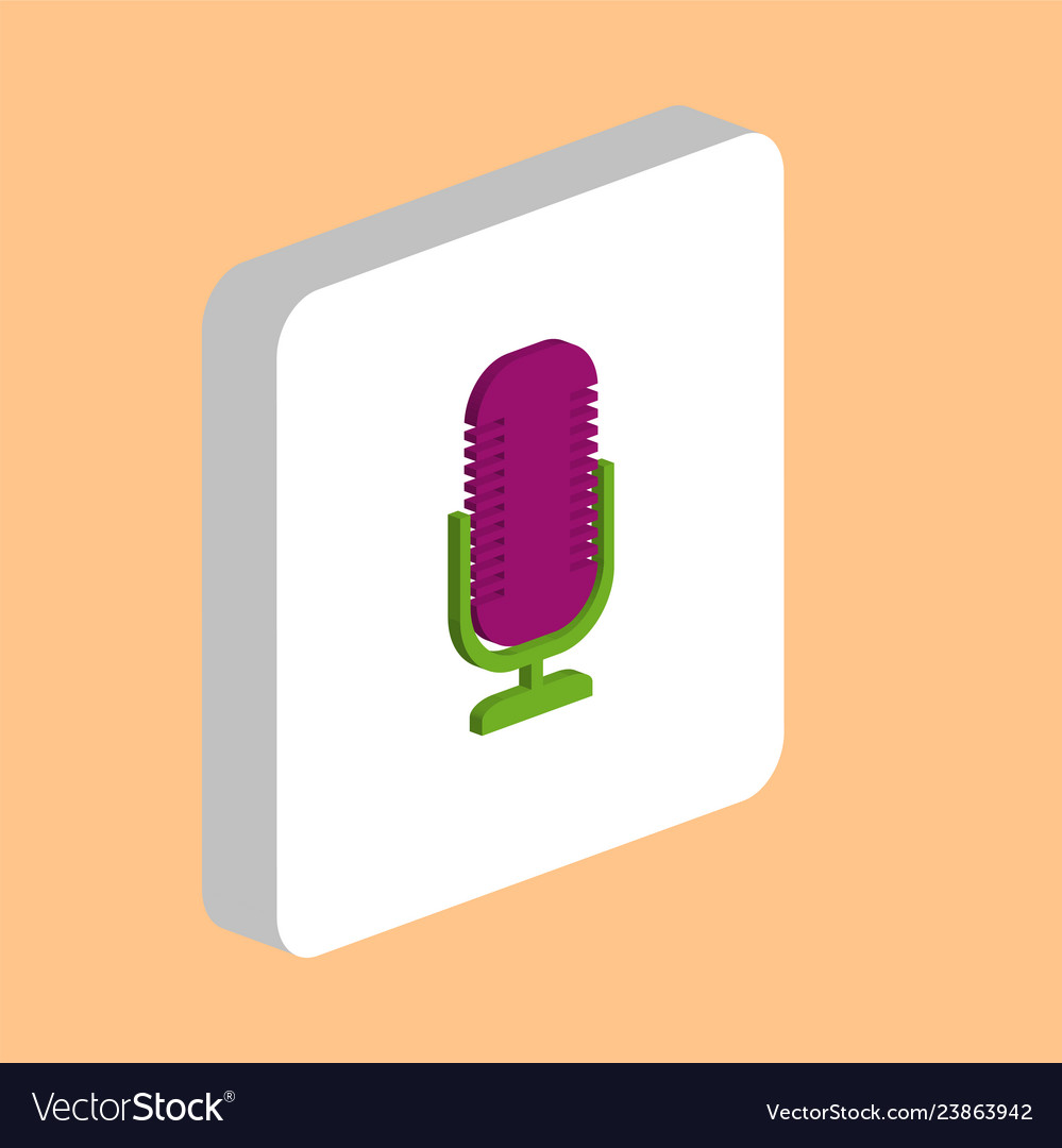 Microphone computer symbol Royalty Free Vector Image