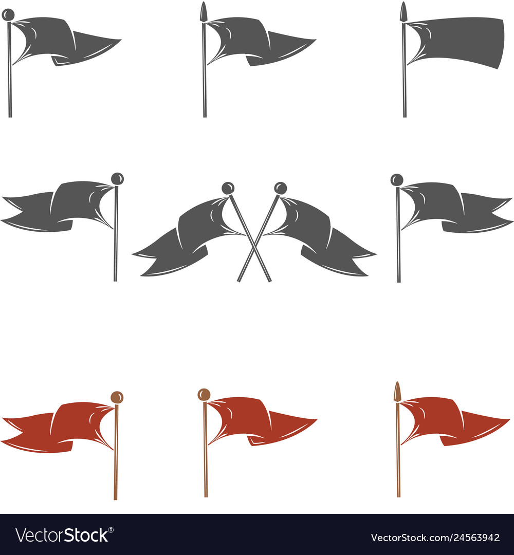 Set of flags Royalty Free Vector Image - VectorStock