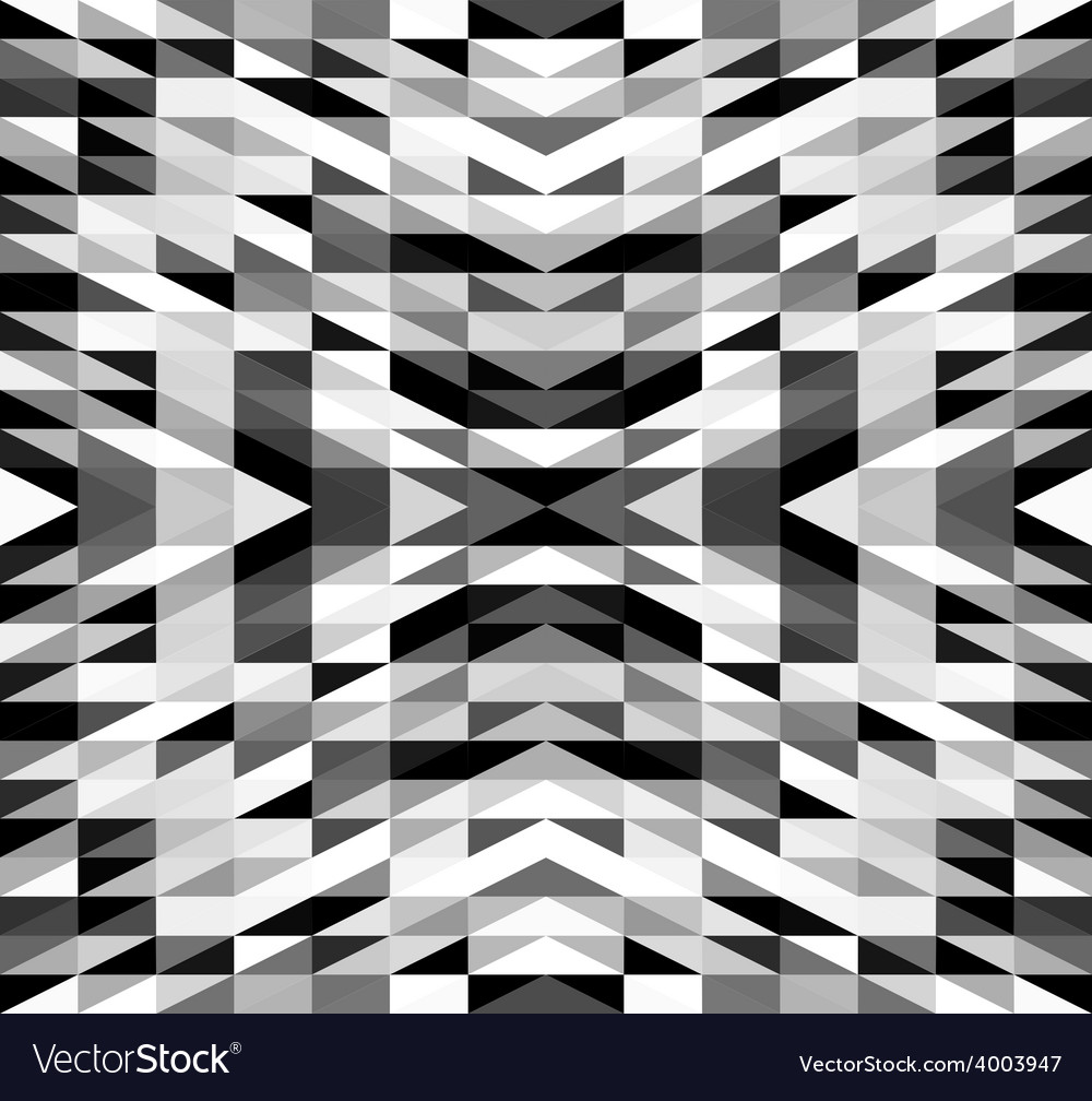 Black seamless triangle abstract background Vector Image