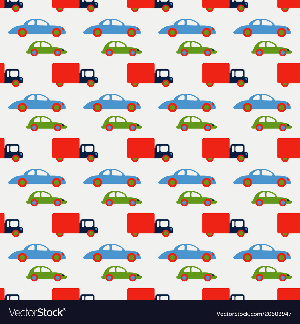 City traffic seamless pattern Royalty Free Vector Image