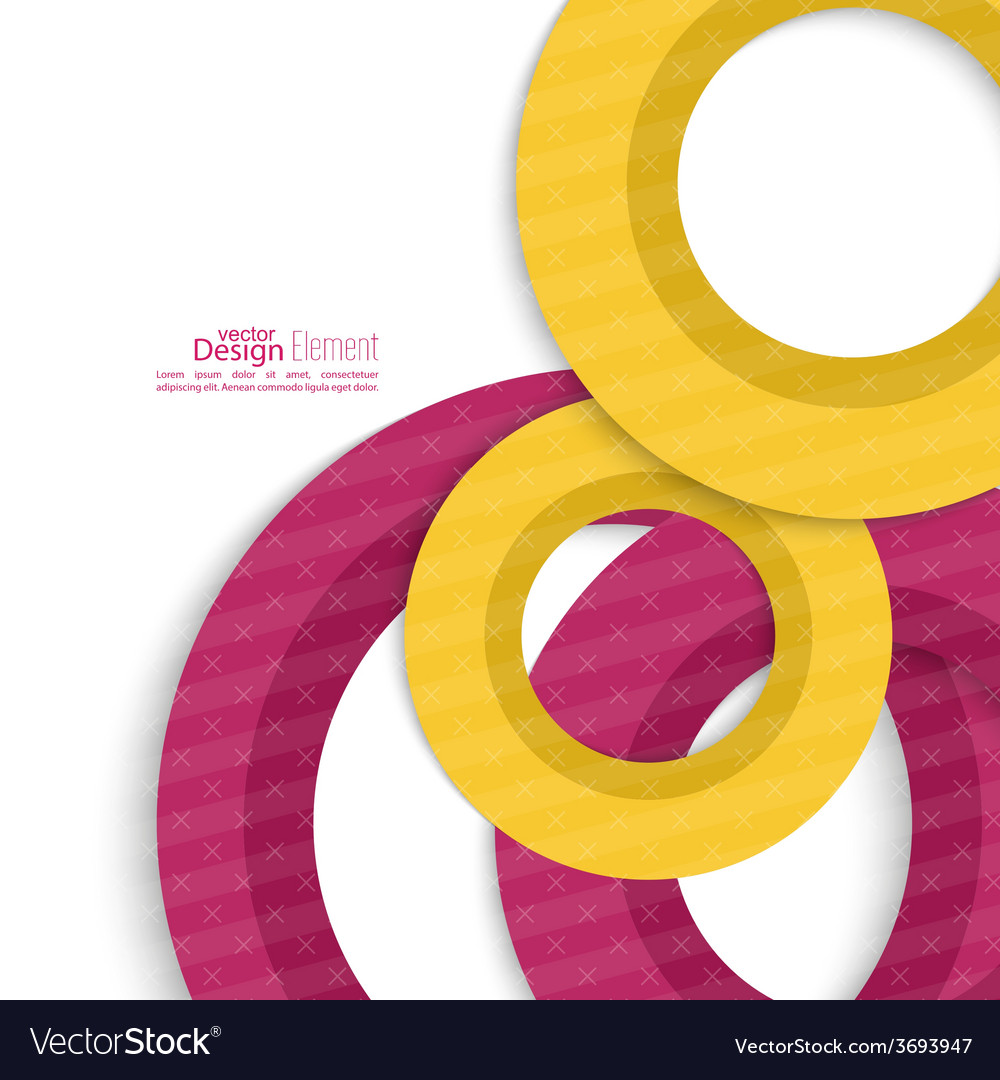 Creative abstract circle pattern Royalty Free Vector Image