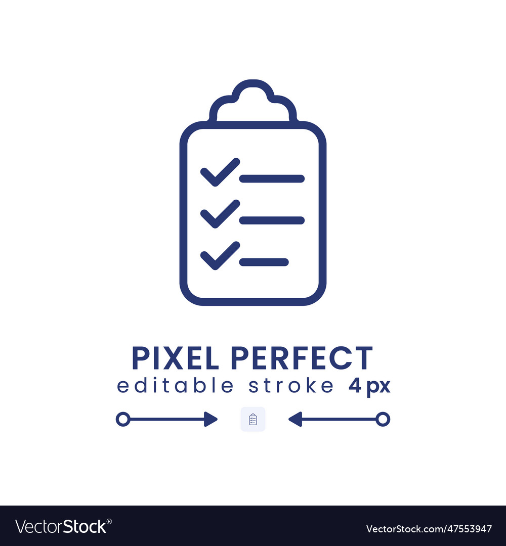 Date tasks linear desktop icon Royalty Free Vector Image