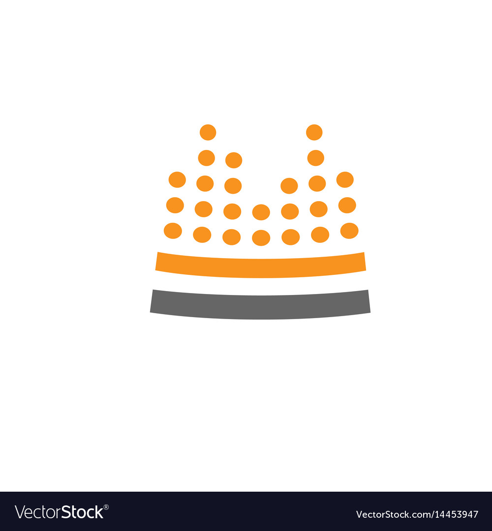 Digital analytic data logo Royalty Free Vector Image