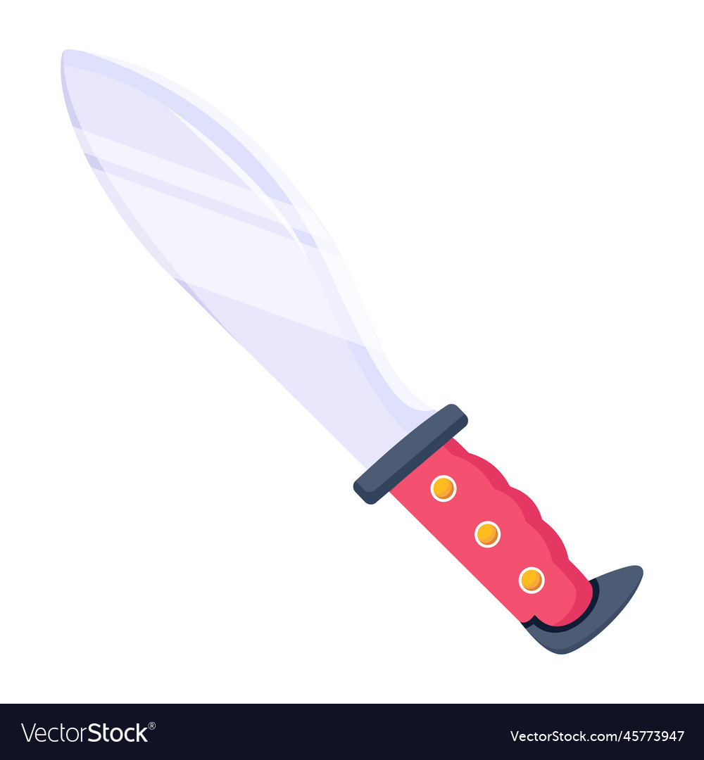 Machete knife Royalty Free Vector Image - VectorStock
