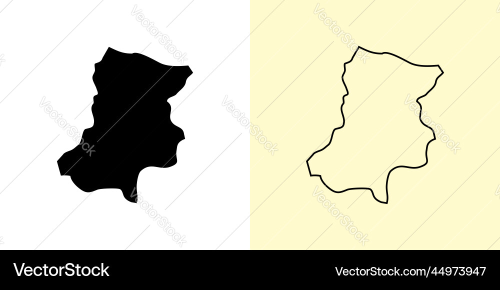 Sakarya map turkey asia filled and outline map Vector Image