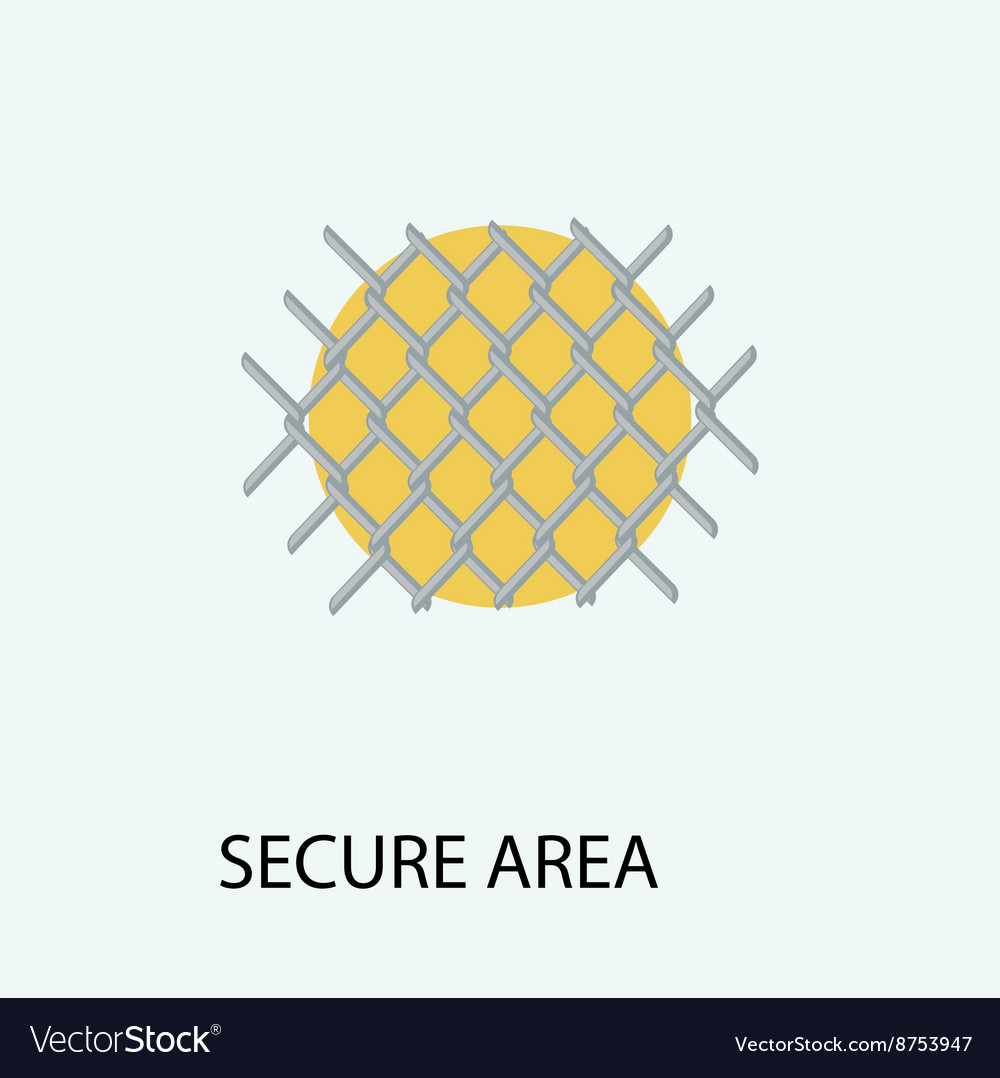Security fence Royalty Free Vector Image - VectorStock