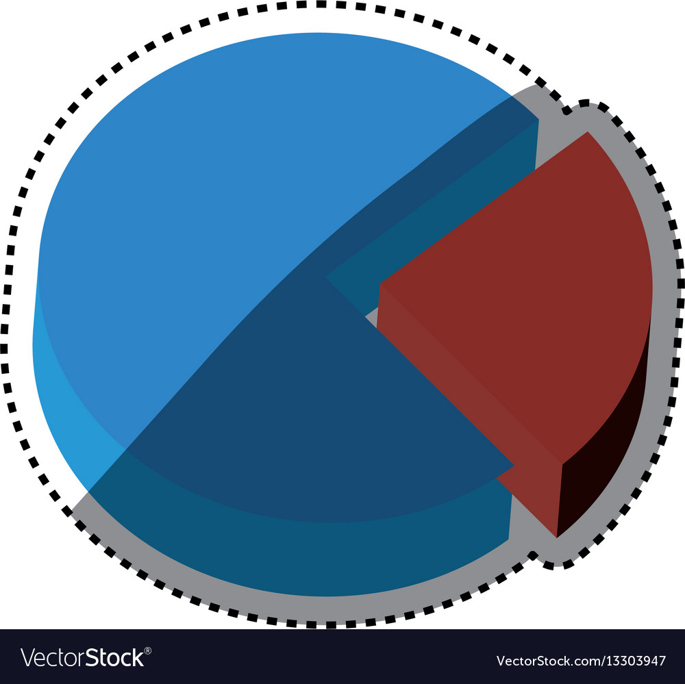 Statistic graph report Royalty Free Vector Image
