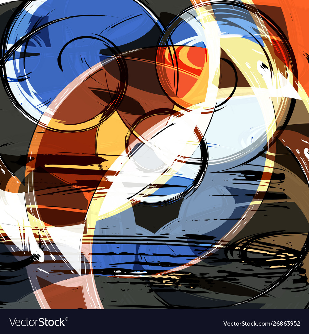 Abstract color pattern in graffiti style quality Vector Image