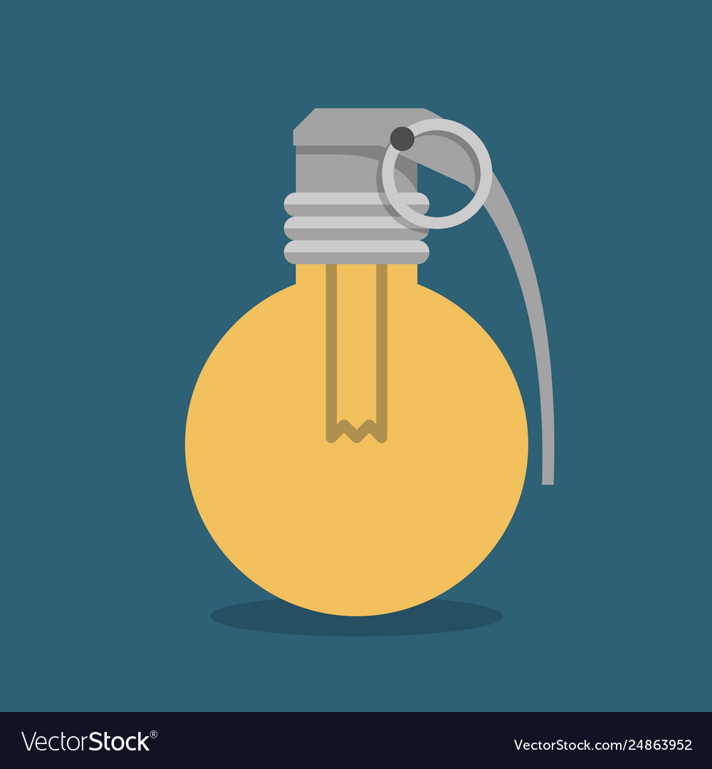 Bomb idea Royalty Free Vector Image - VectorStock