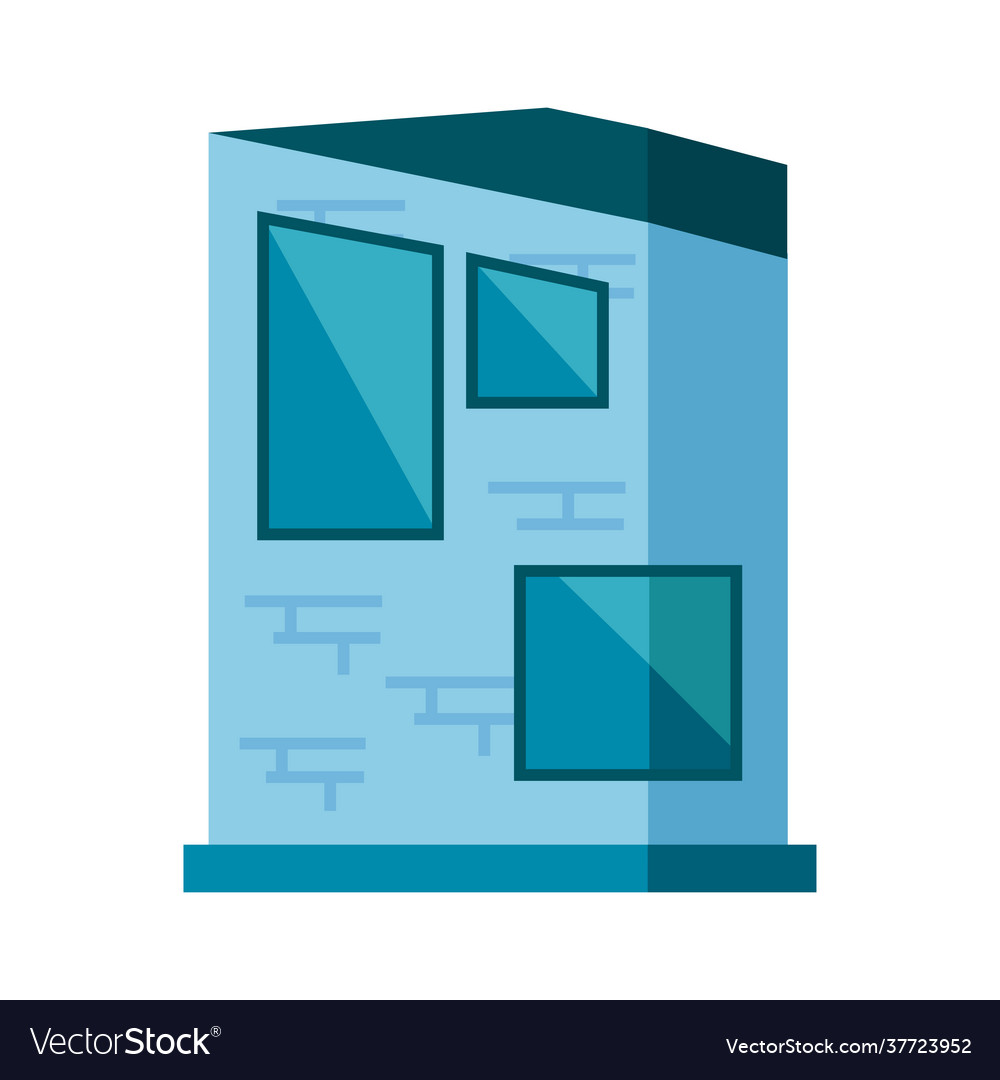 Building front facade Royalty Free Vector Image