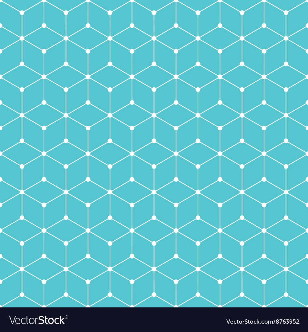 Cube dot pattern background Royalty Free Vector Image