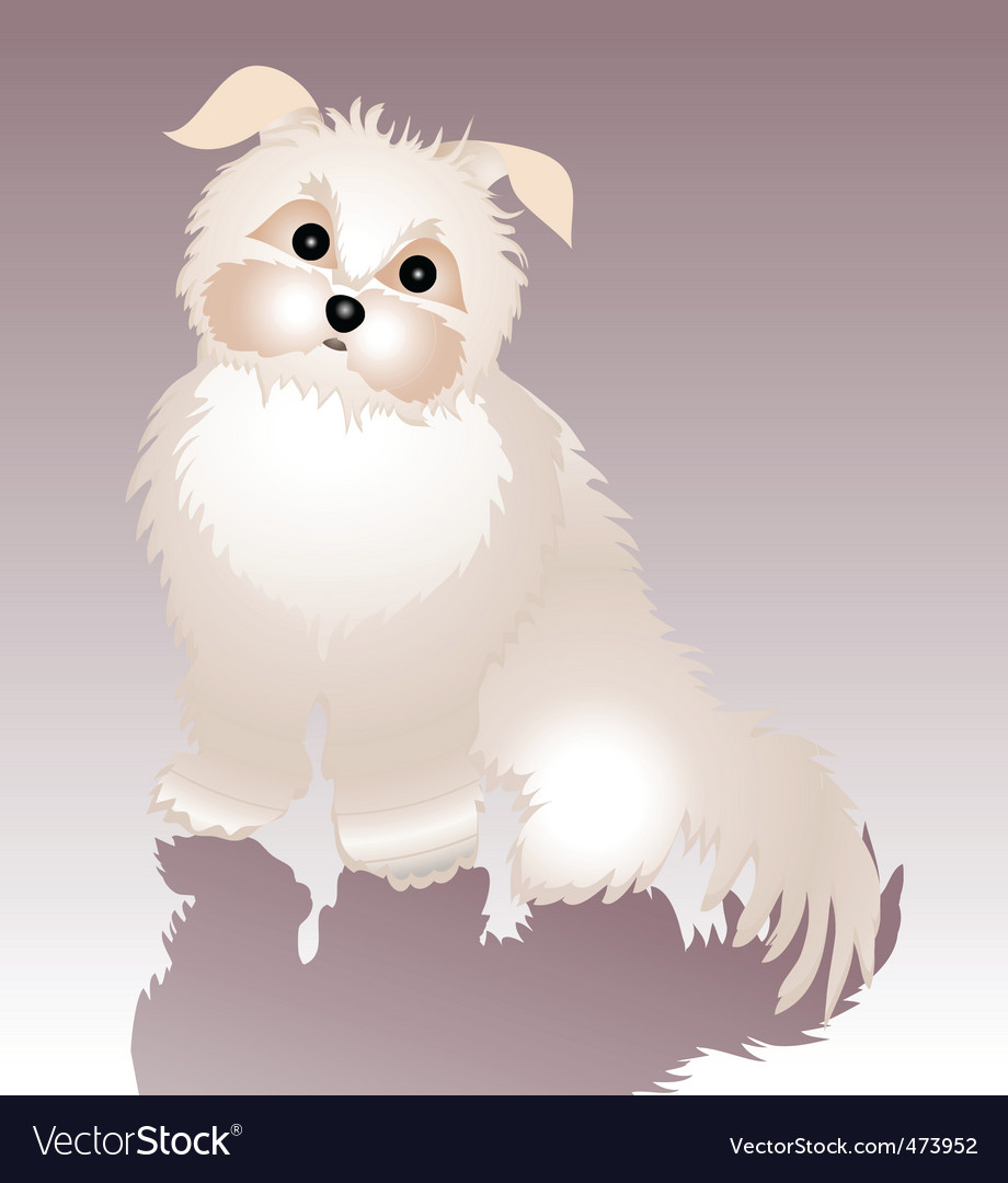 Cute dog Royalty Free Vector Image - VectorStock