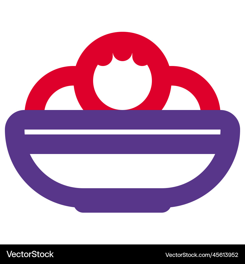 Fried dough outline Royalty Free Vector Image - VectorStock