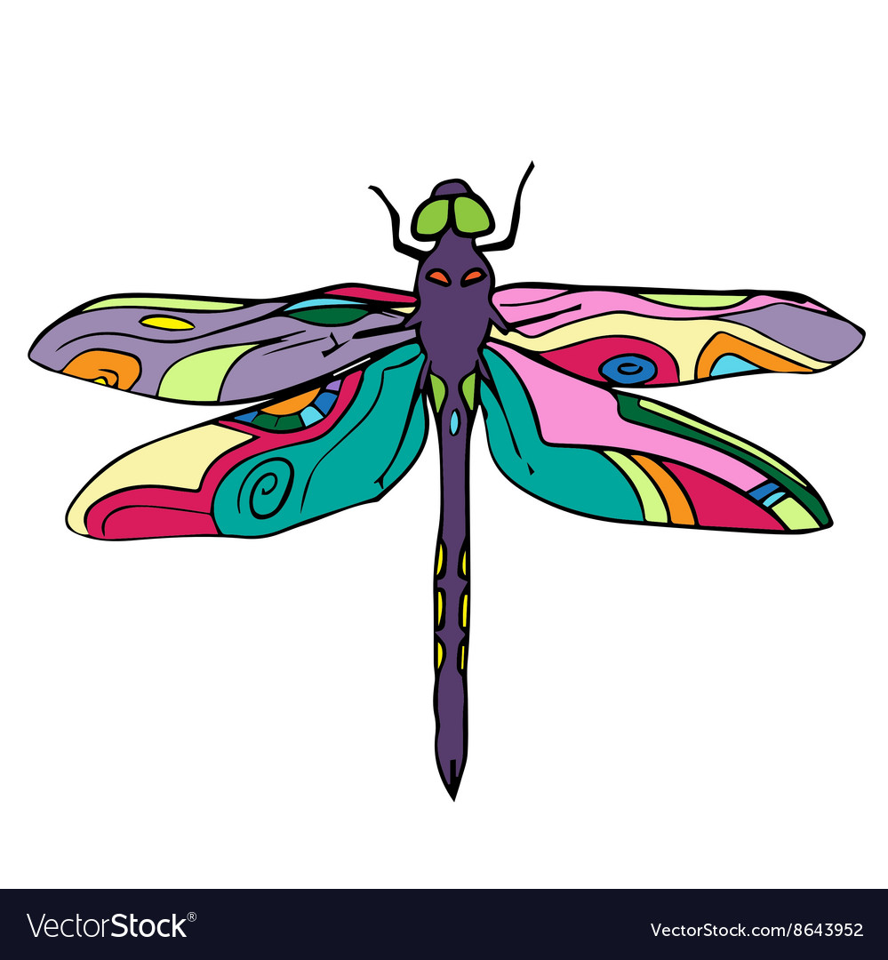Hand drawn insect scribble icon Royalty Free Vector Image