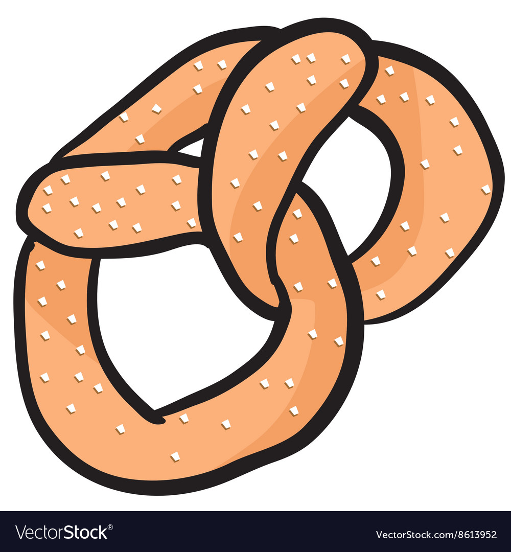 Pretzel Royalty Free Vector Image - VectorStock