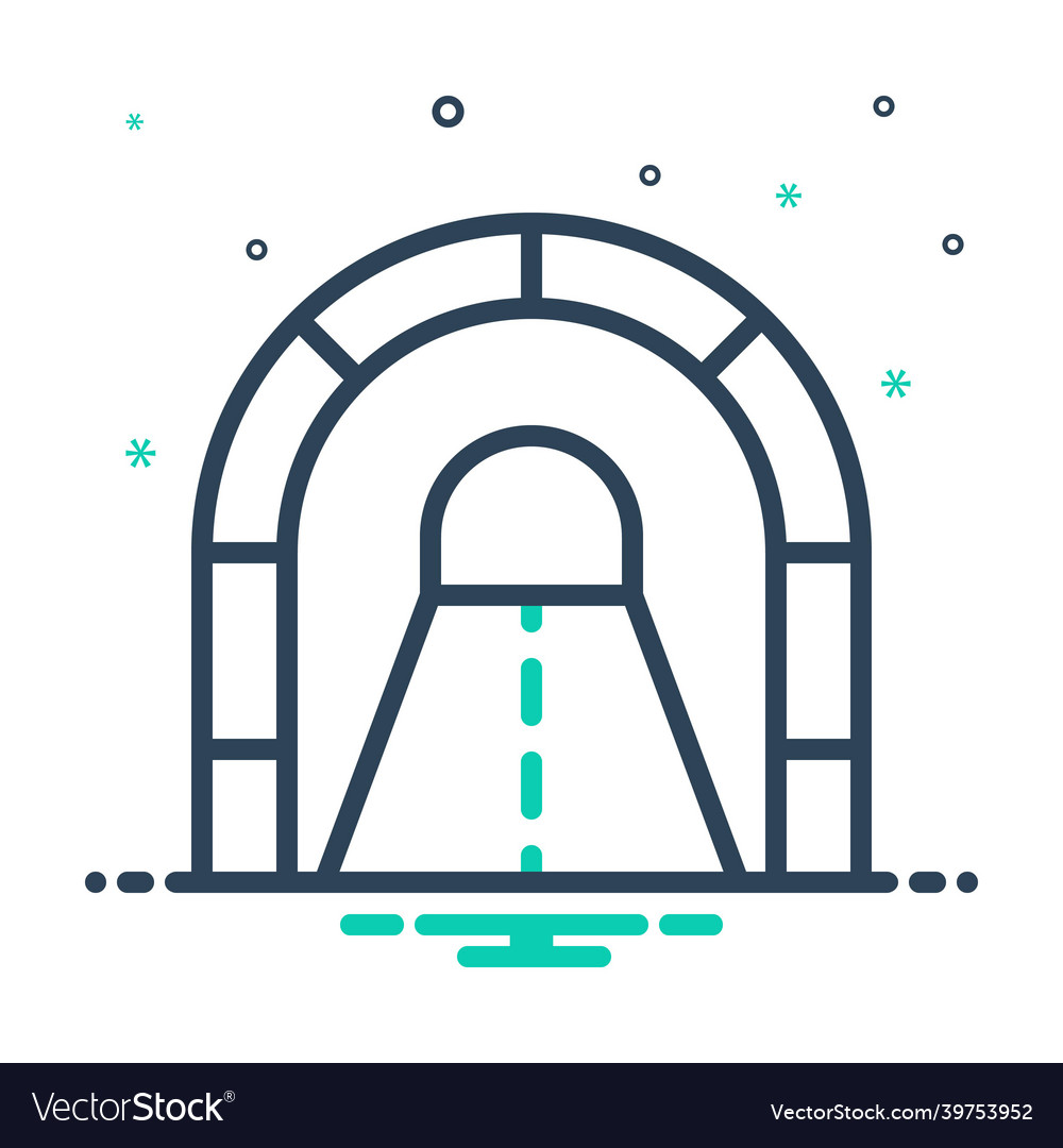 Tunnel Royalty Free Vector Image - VectorStock