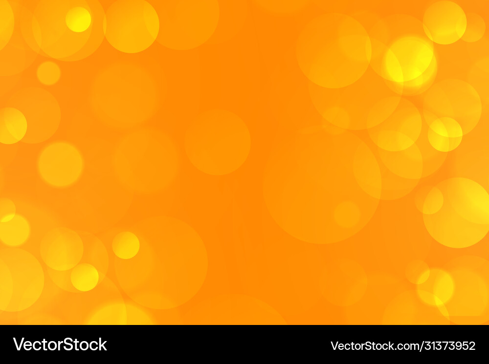 Yellow elegant bokeh lights background lovely Vector Image