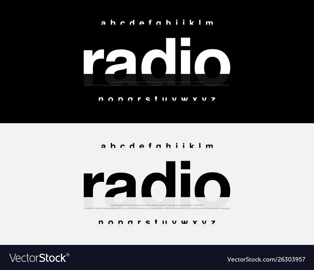 Abstract modern alphabet font typography urban Vector Image Abstract modern alphabet font typography urban Vector Image