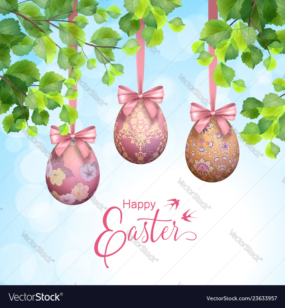 Easter holiday background Royalty Free Vector Image