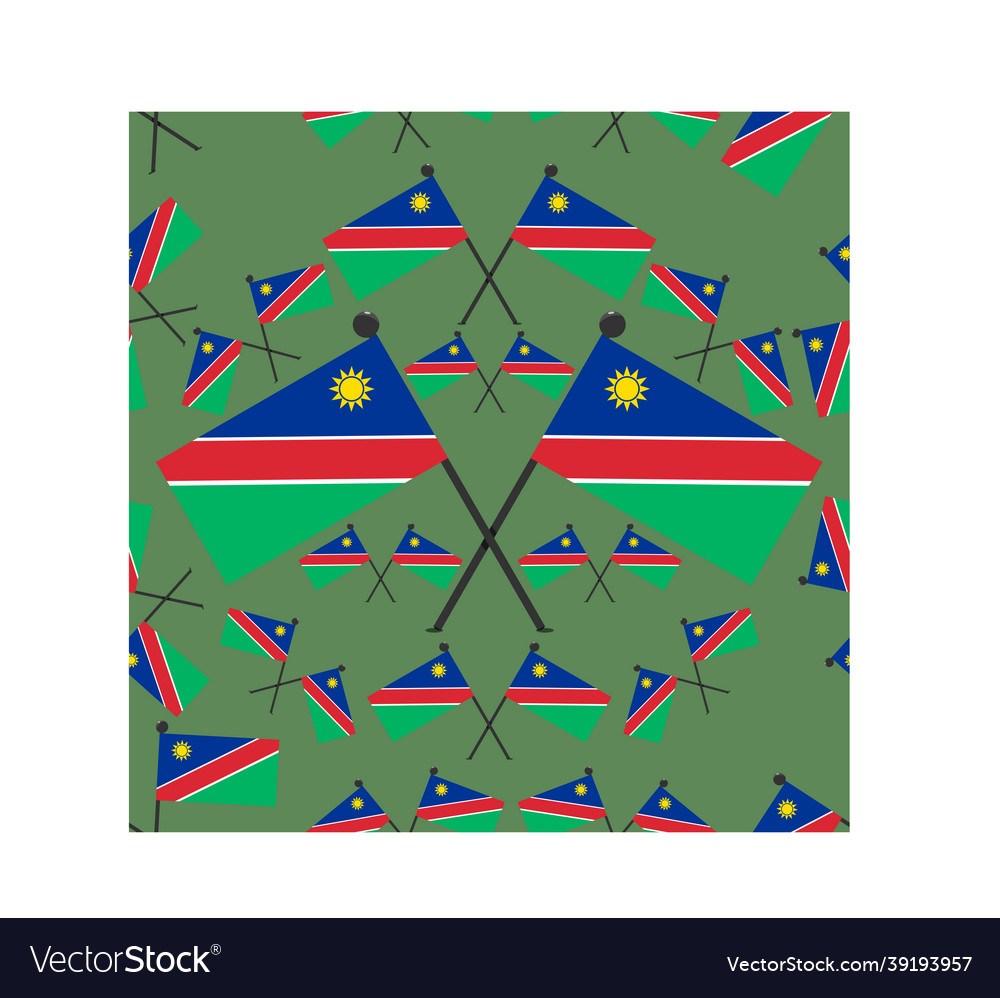 Pattern namibia flags Royalty Free Vector Image
