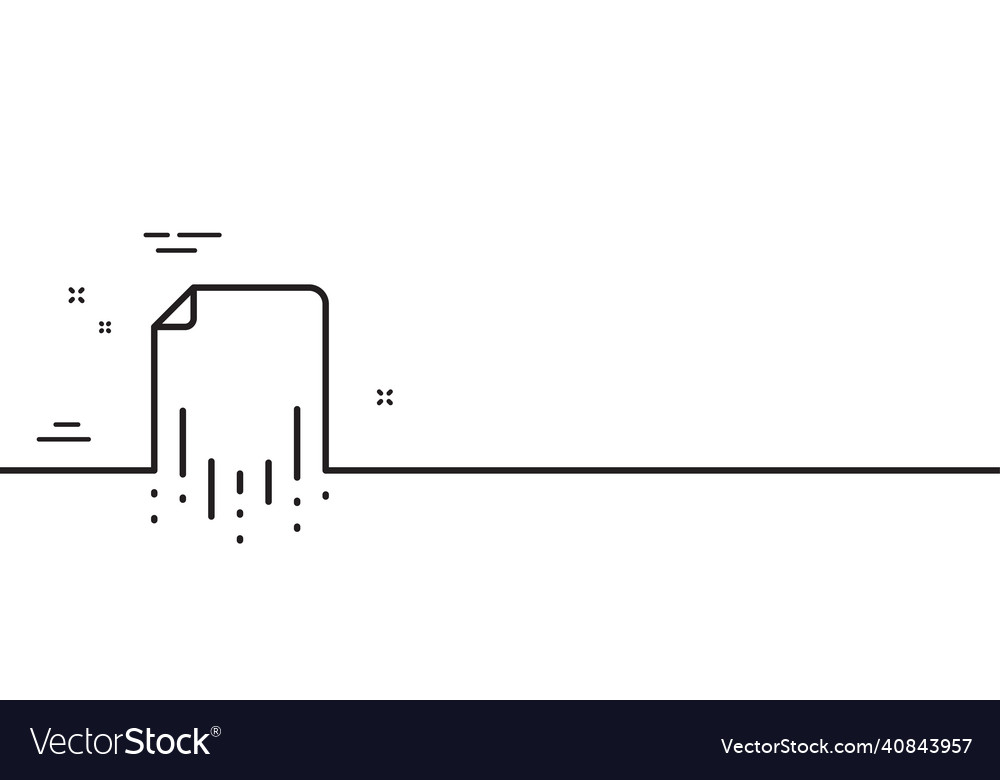 Recovery file line icon backup data sign restore Vector Image