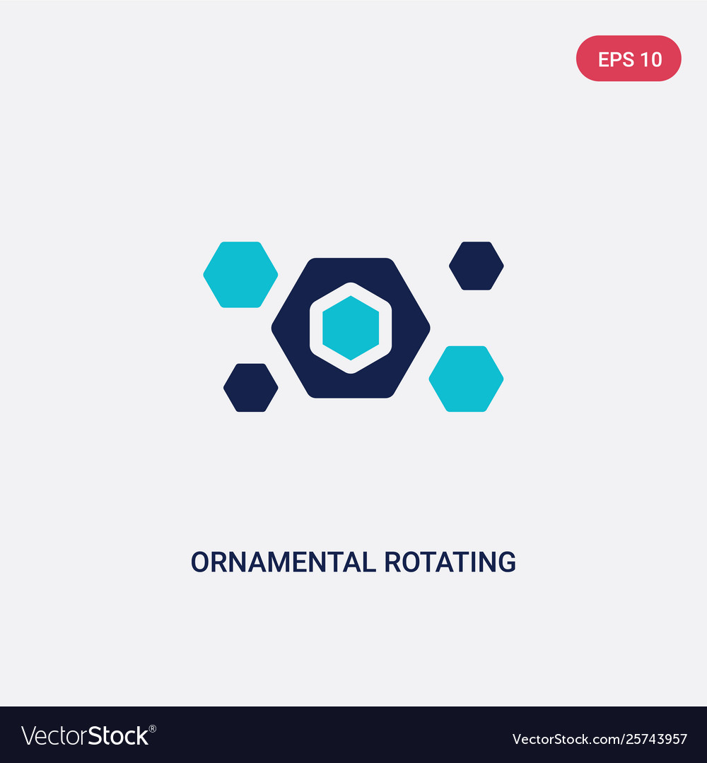 Two color ornamental rotating polygonal icon from Vector Image Two color ornamental rotating polygonal icon from Vector Image