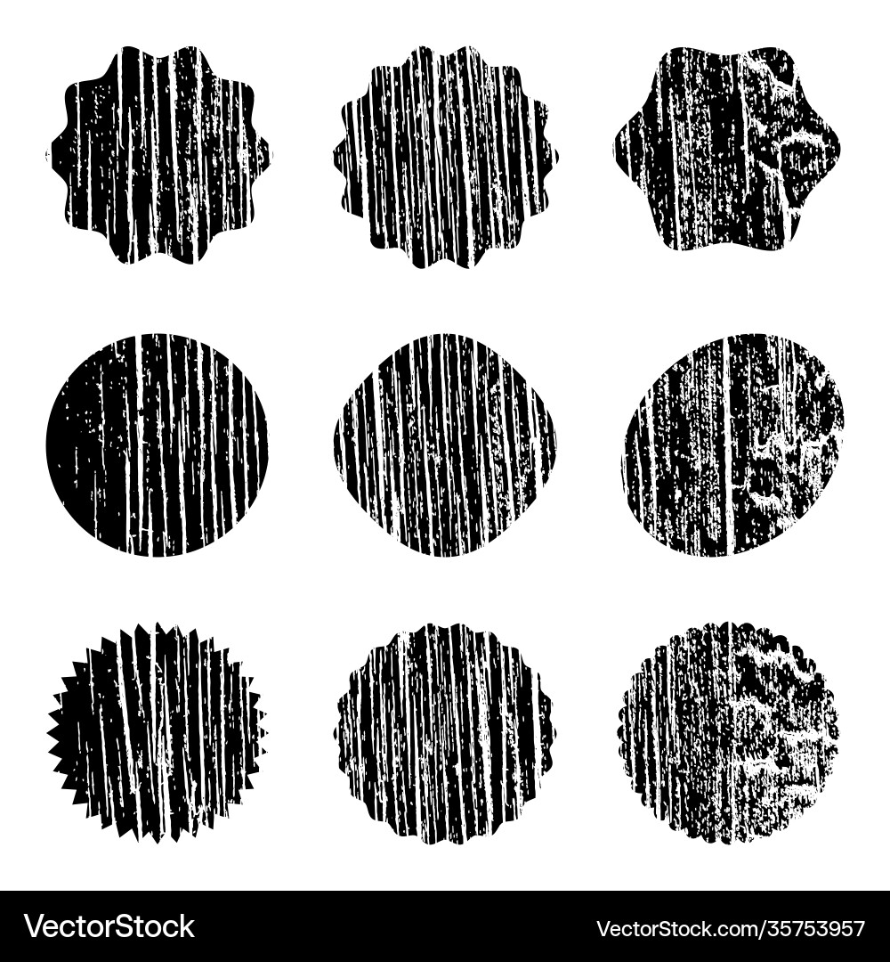 Wooden stamps overlay Royalty Free Vector Image
