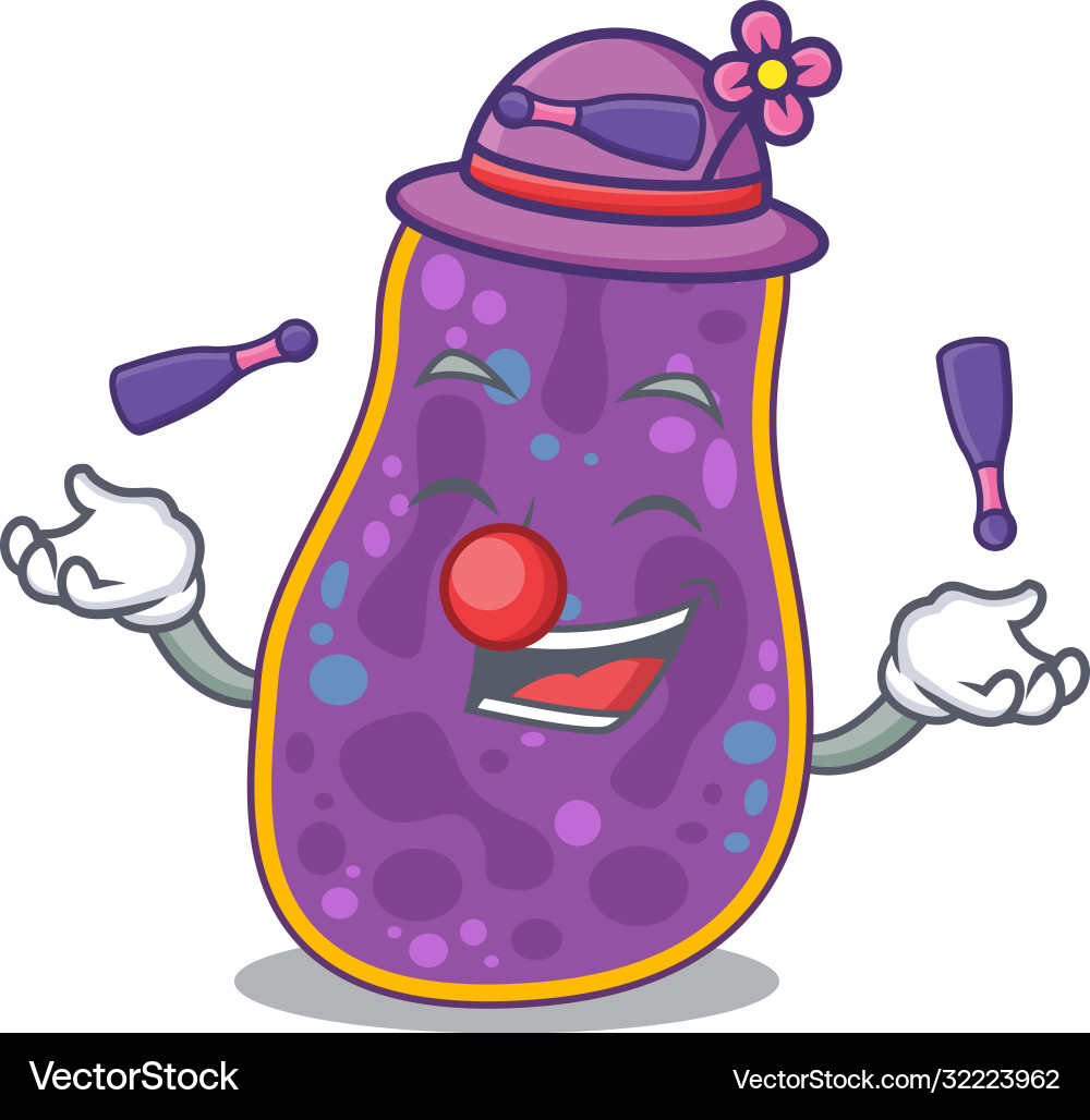 An attractive shigella sp bacteria cartoon design Vector Image