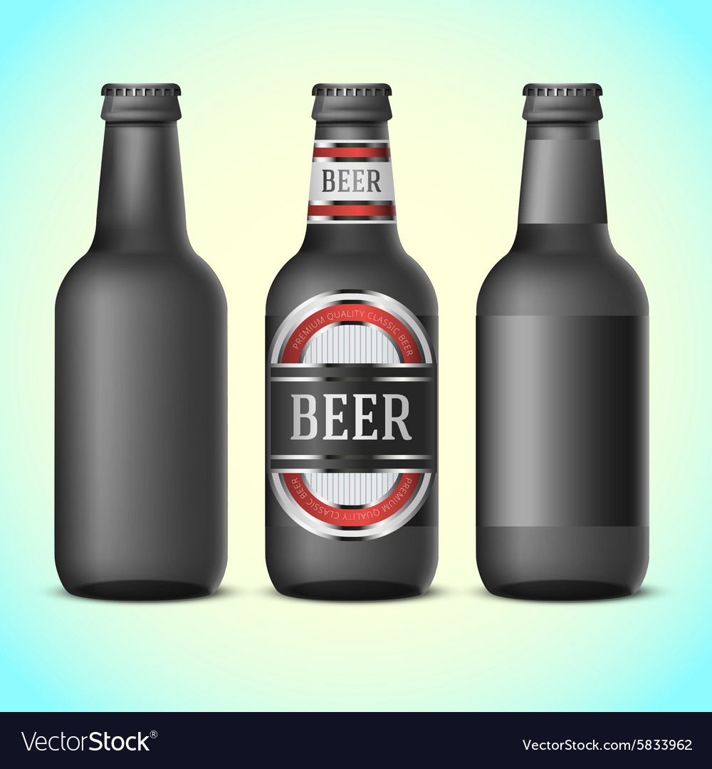 Beer bottles Royalty Free Vector Image - VectorStock