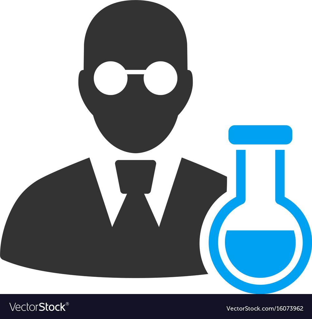 Chemist flat icon Royalty Free Vector Image - VectorStock