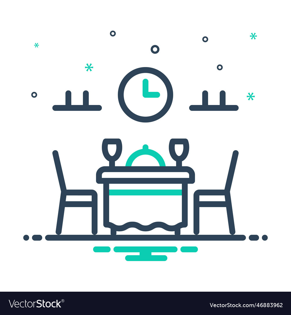 Dinner Royalty Free Vector Image - VectorStock