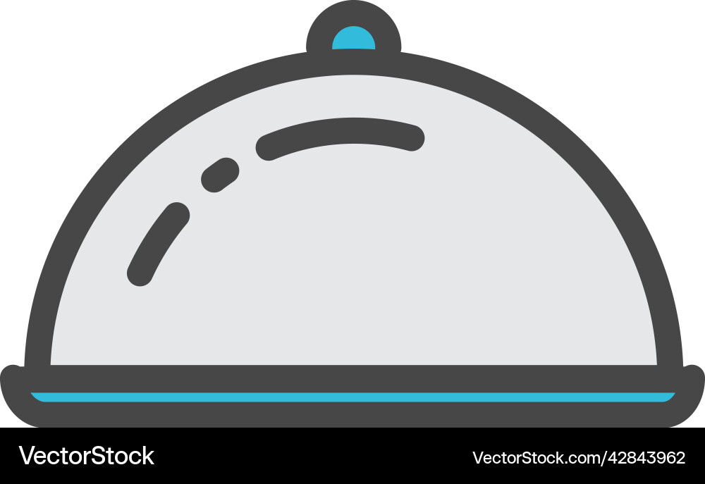 Food serving tray with lid icon design Royalty Free Vector