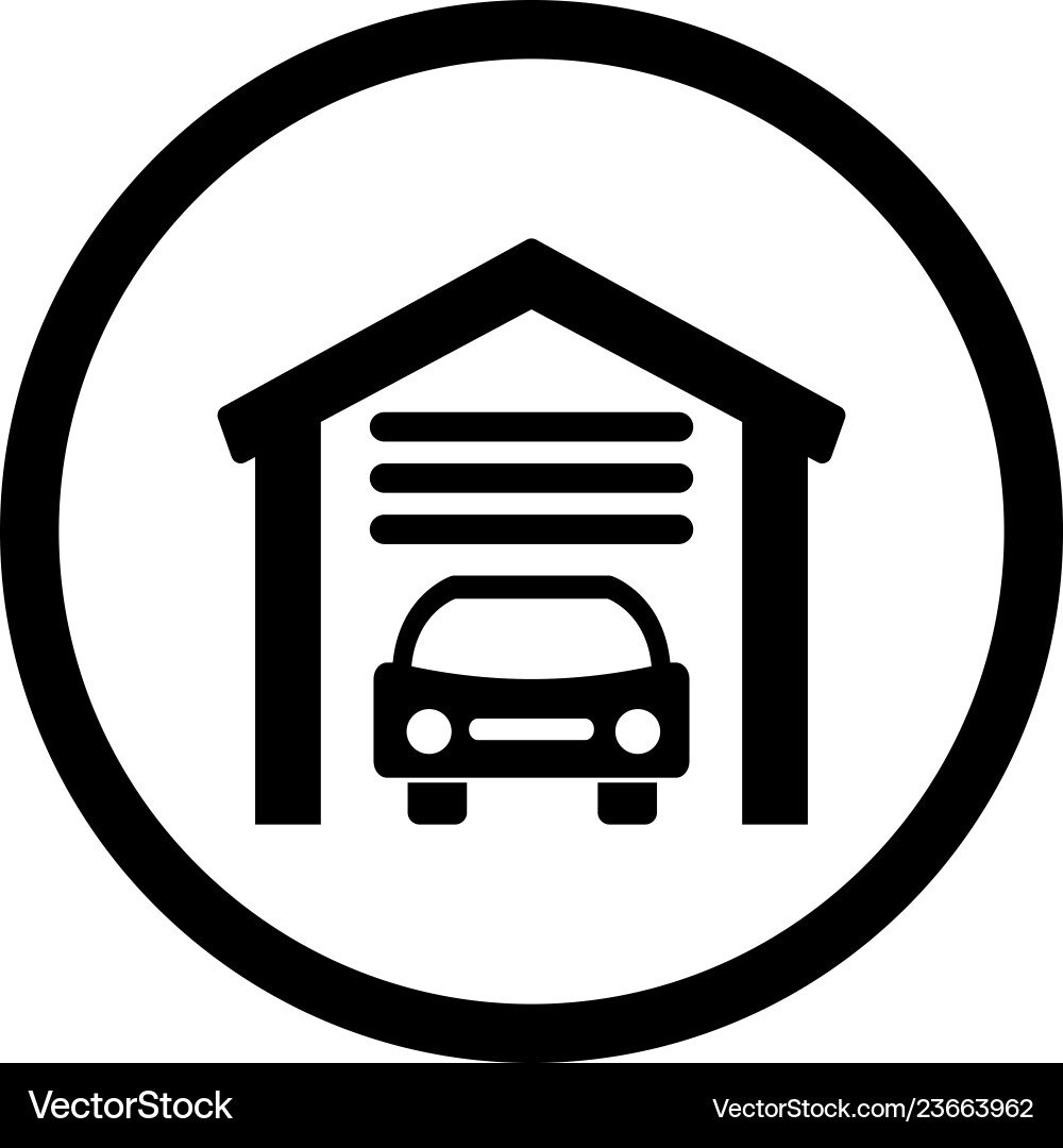 Garage icon Royalty Free Vector Image - VectorStock