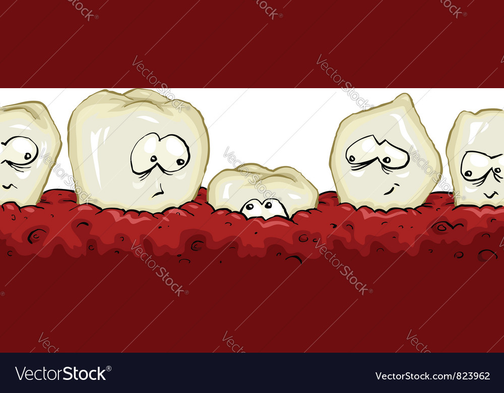 Growing tooth Royalty Free Vector Image - VectorStock