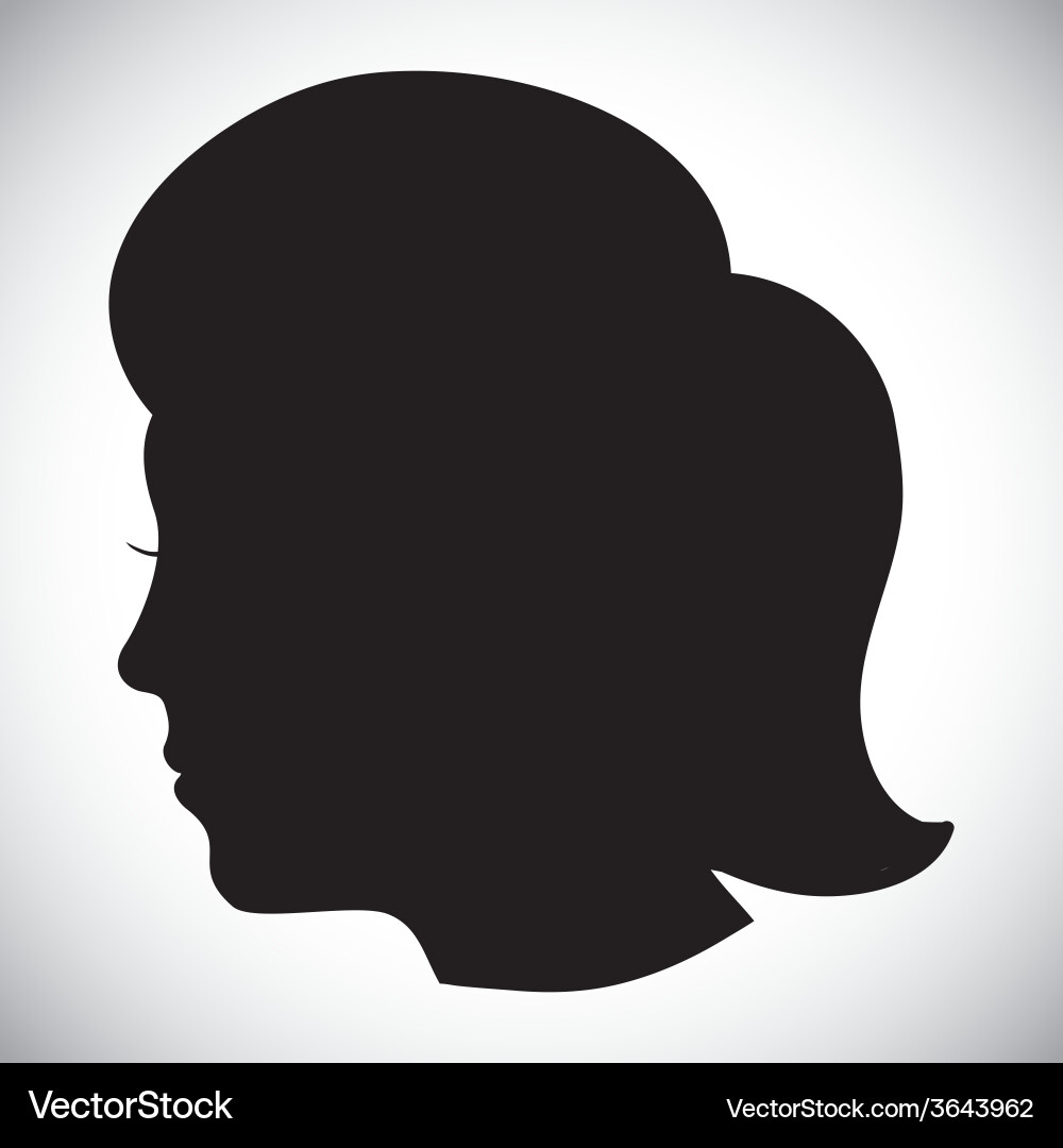 Human profile Royalty Free Vector Image - VectorStock
