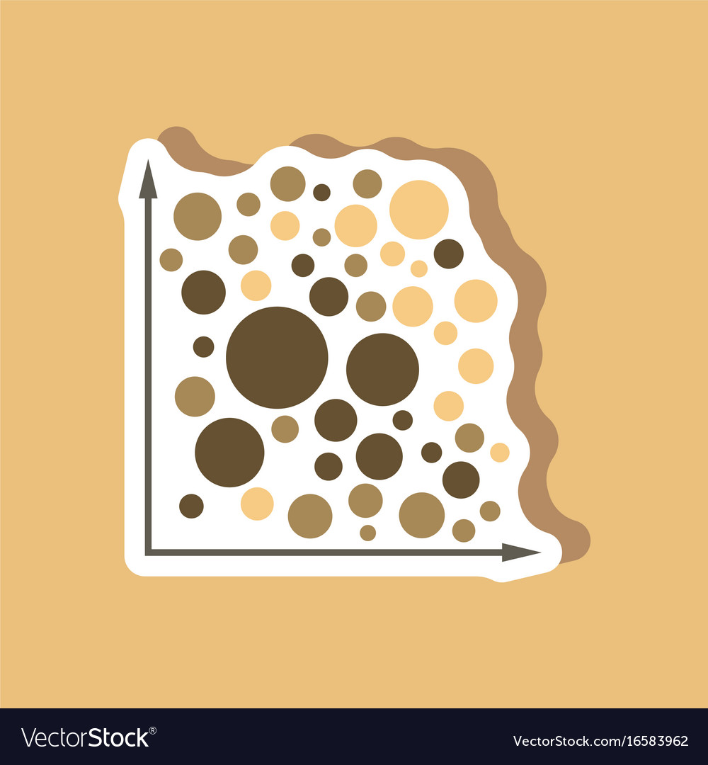 Paper Sticker On Stylish Background Geometric Vector Image