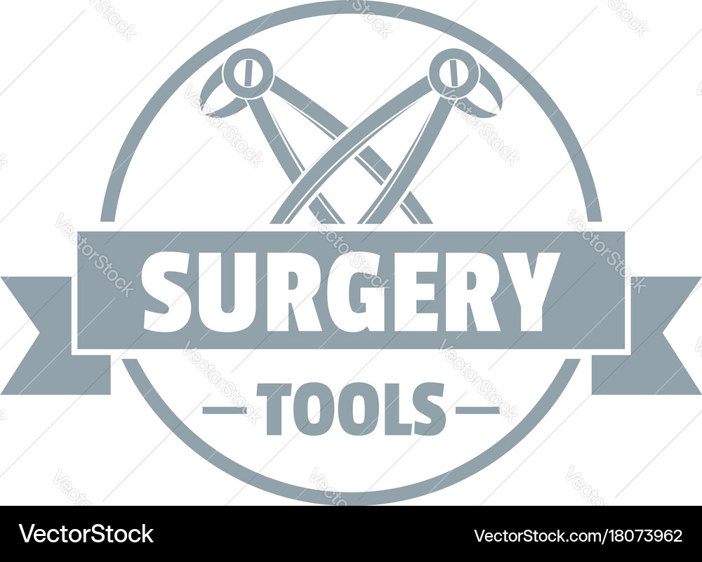 Professional instrument logo gray monochrome Vector Image