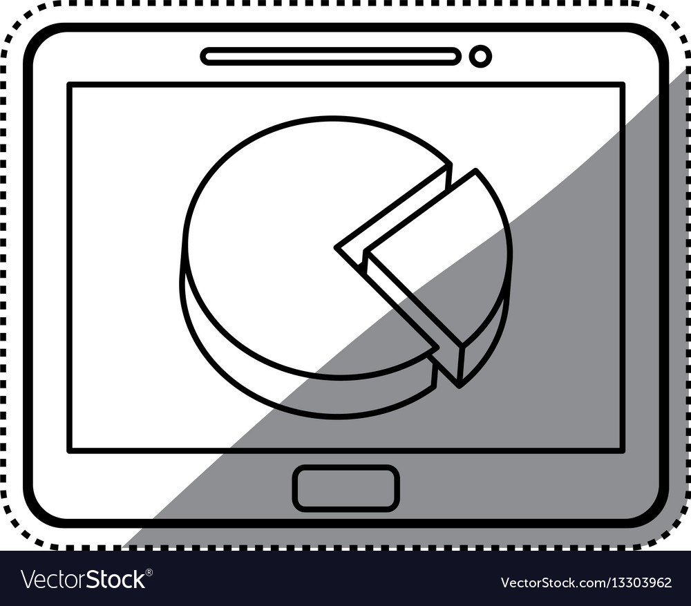Statistic graph report Royalty Free Vector Image