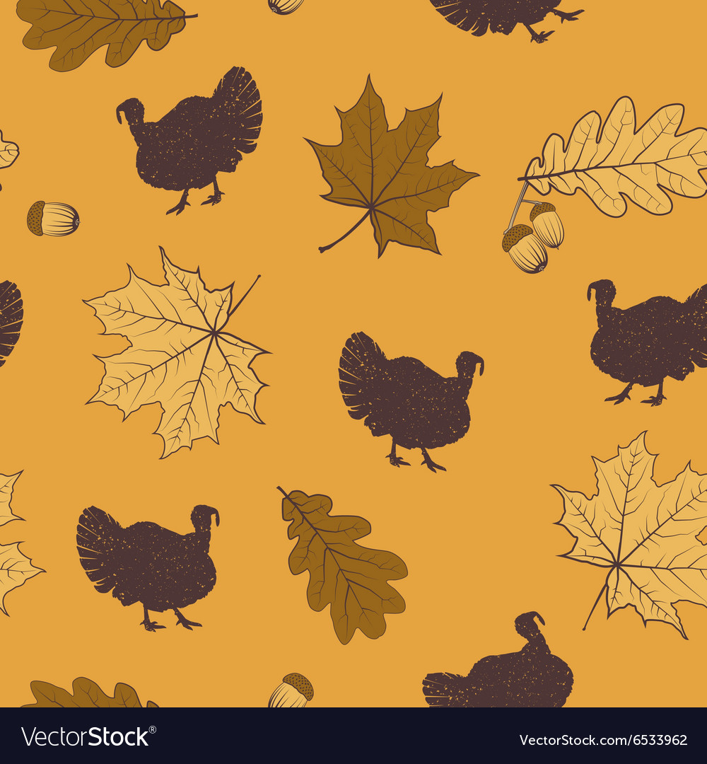 Thanksgiving pattern Royalty Free Vector Image