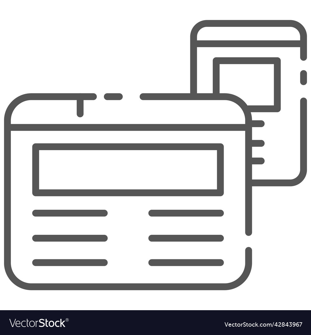 Mobile and web interface development icon Vector Image