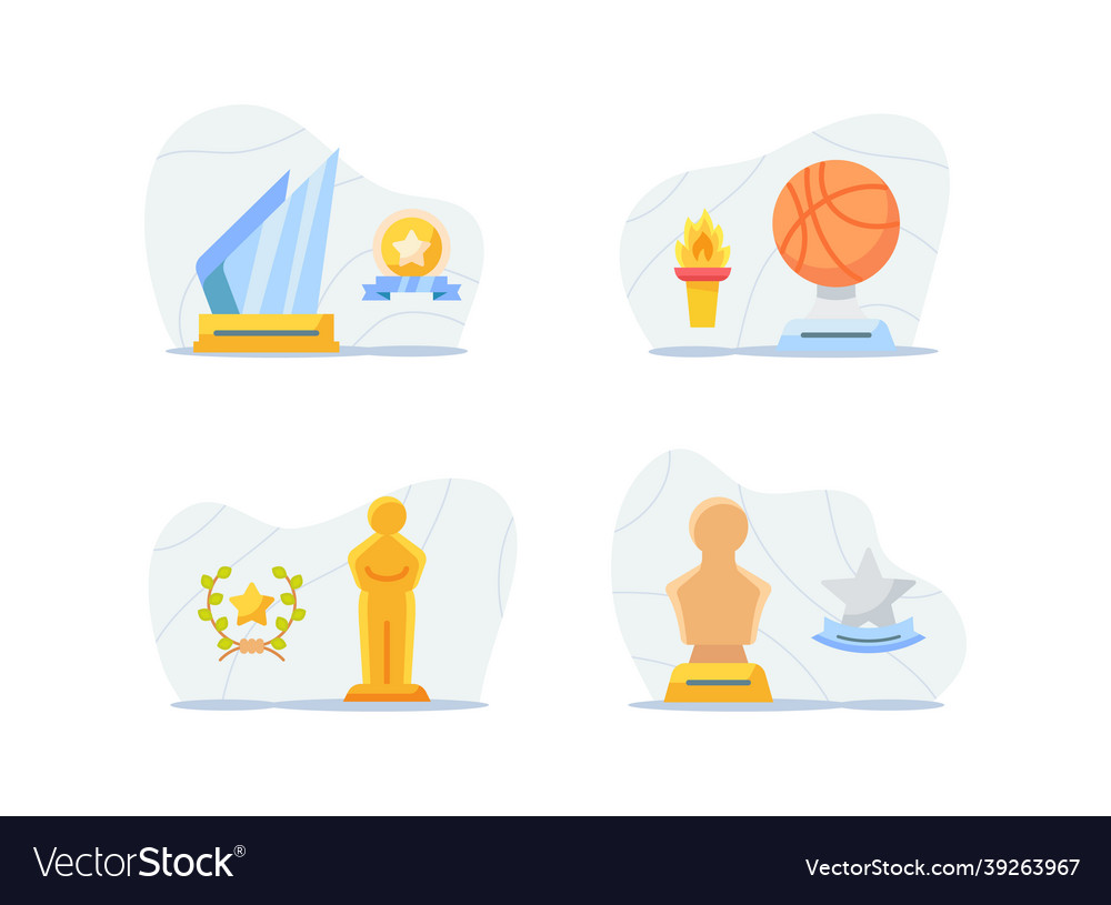Prize award sport competition award Royalty Free Vector