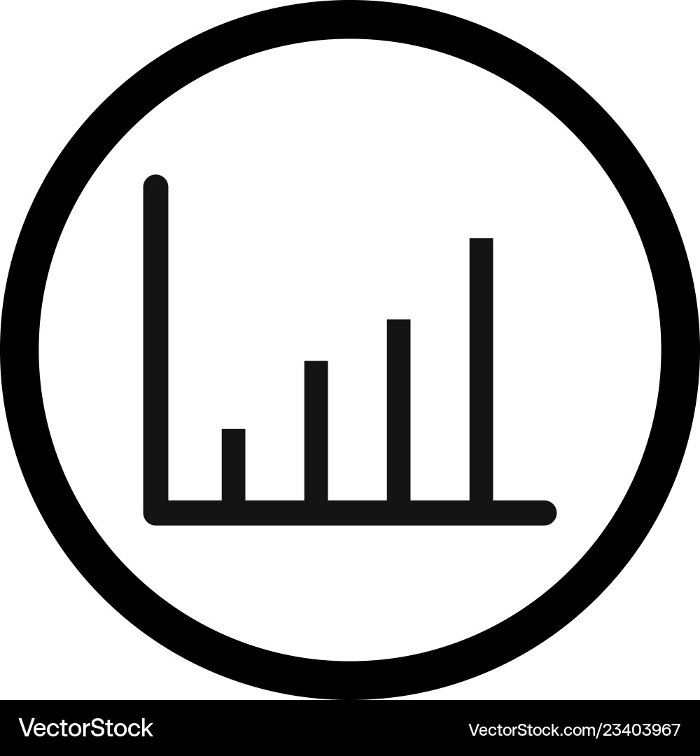 Statistics icon Royalty Free Vector Image - VectorStock