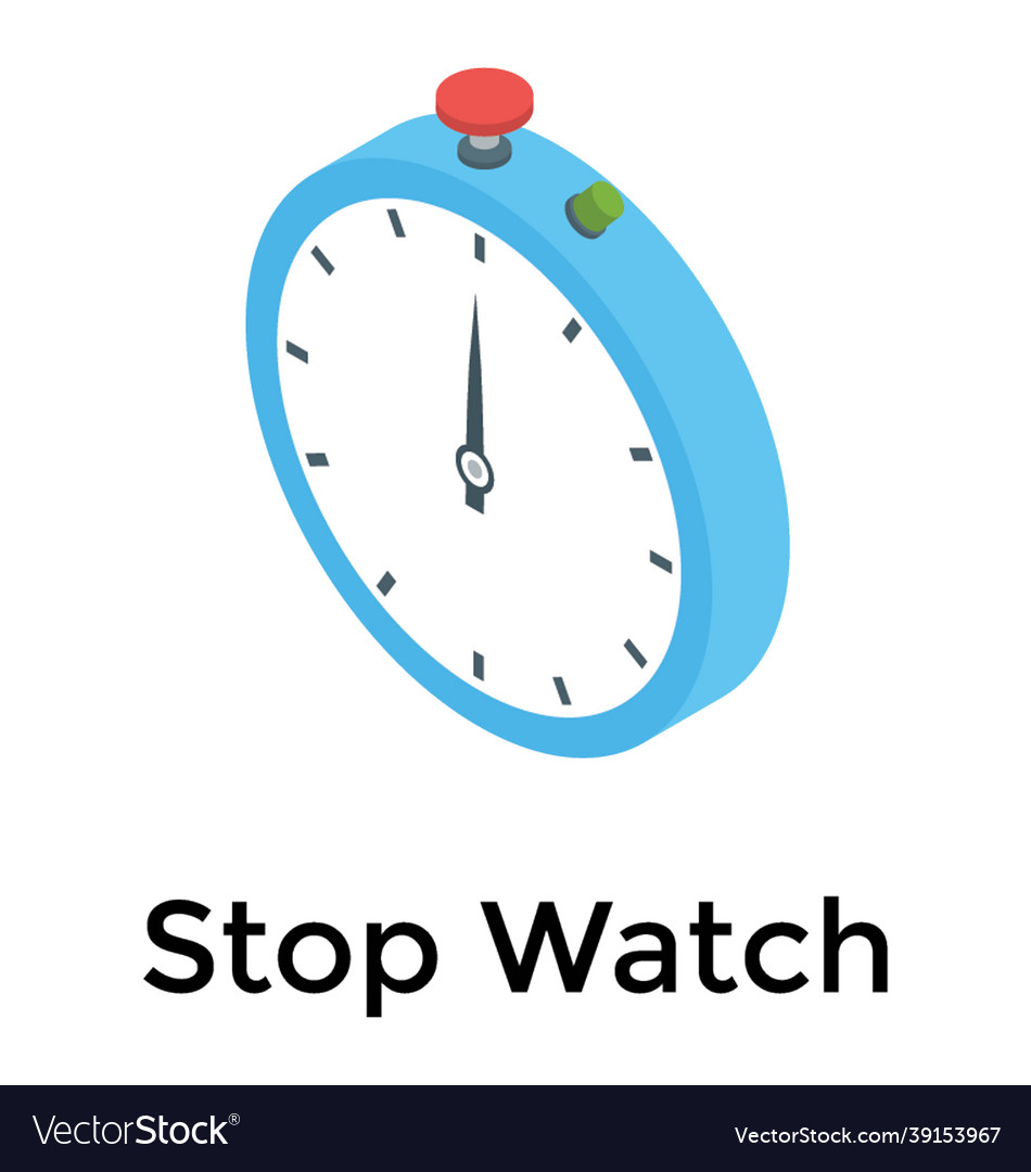 Stopwatch Royalty Free Vector Image - VectorStock