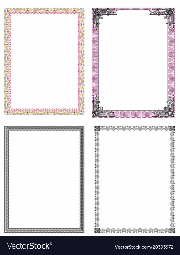 Borders certificate 2 Royalty Free Vector Image