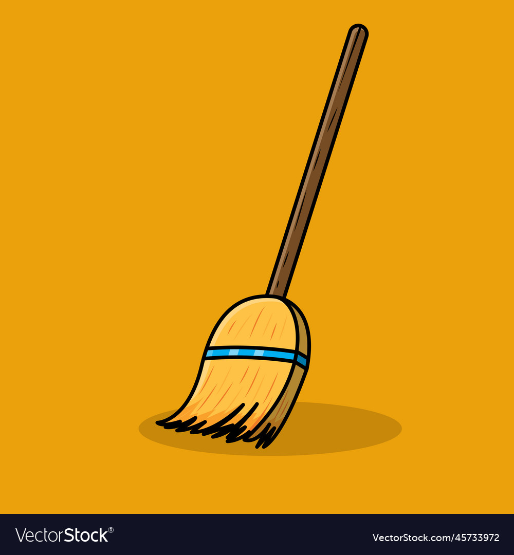 Broom Royalty Free Vector Image - VectorStock