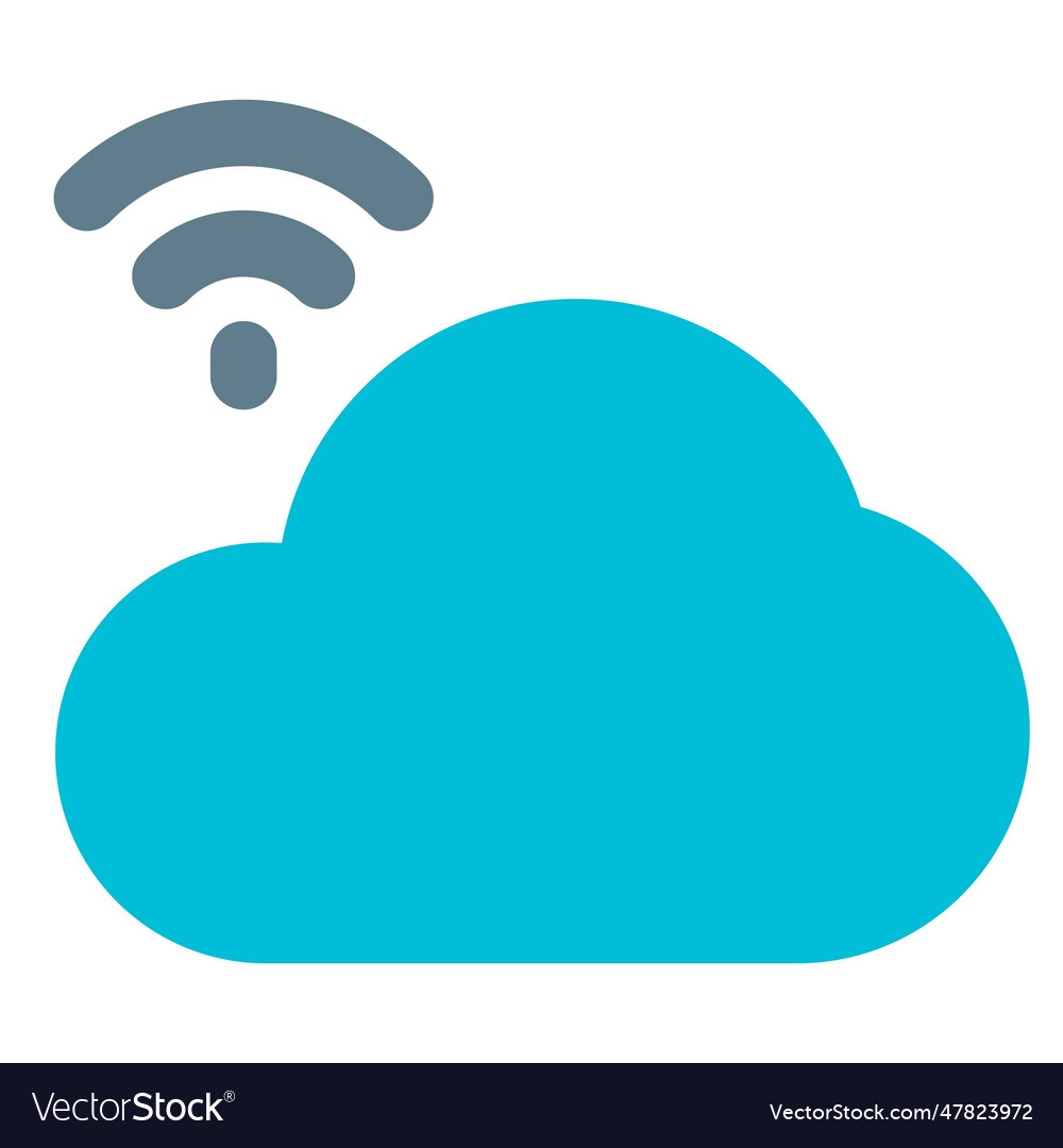 Data loss prevented with wireless cloud storage Vector Image