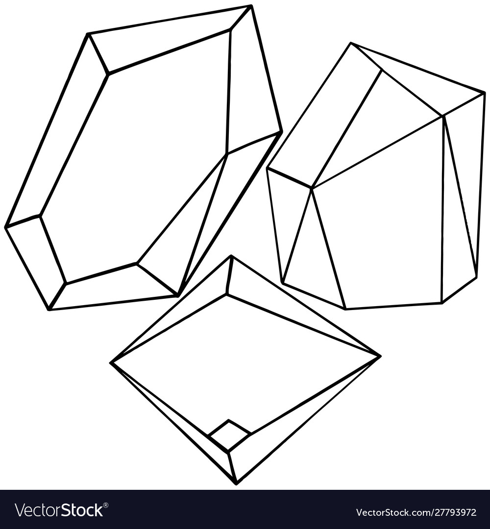 Geometric form isolated Royalty Free Vector Image
